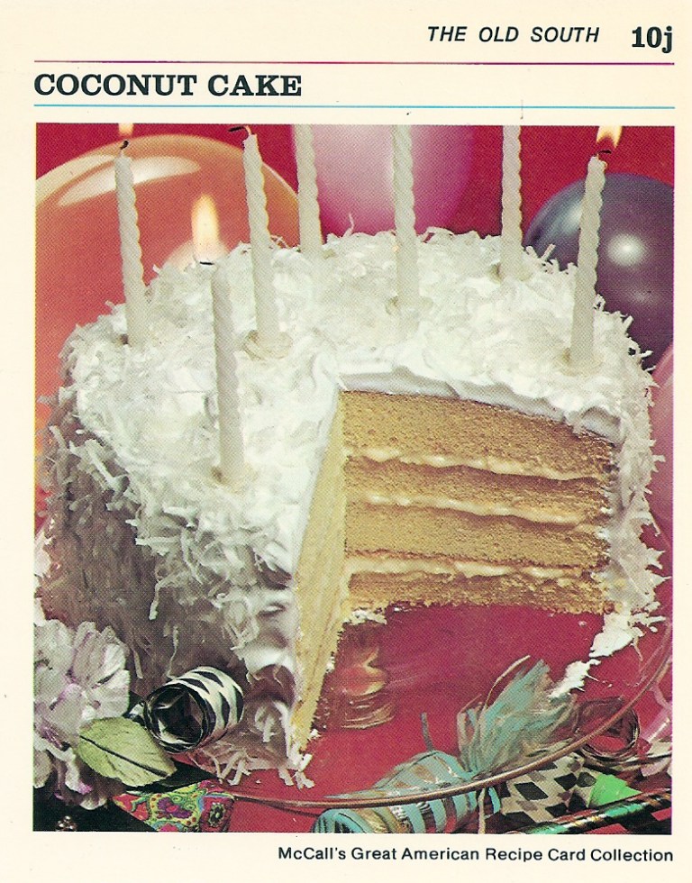 Coconut Cake | Vintage Recipe Cards