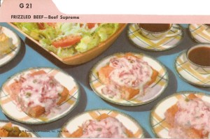Frizzled Beef | Vintage Recipe Cards