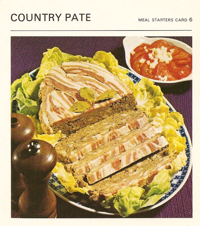 Country Pate | Vintage Recipe Cards