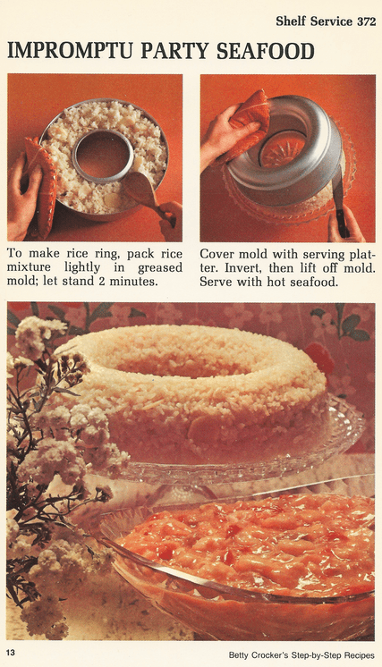Impromptu Party Seafood | Vintage Recipe Cards
