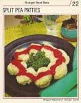 Split Pea Patties | Vintage Recipe Cards