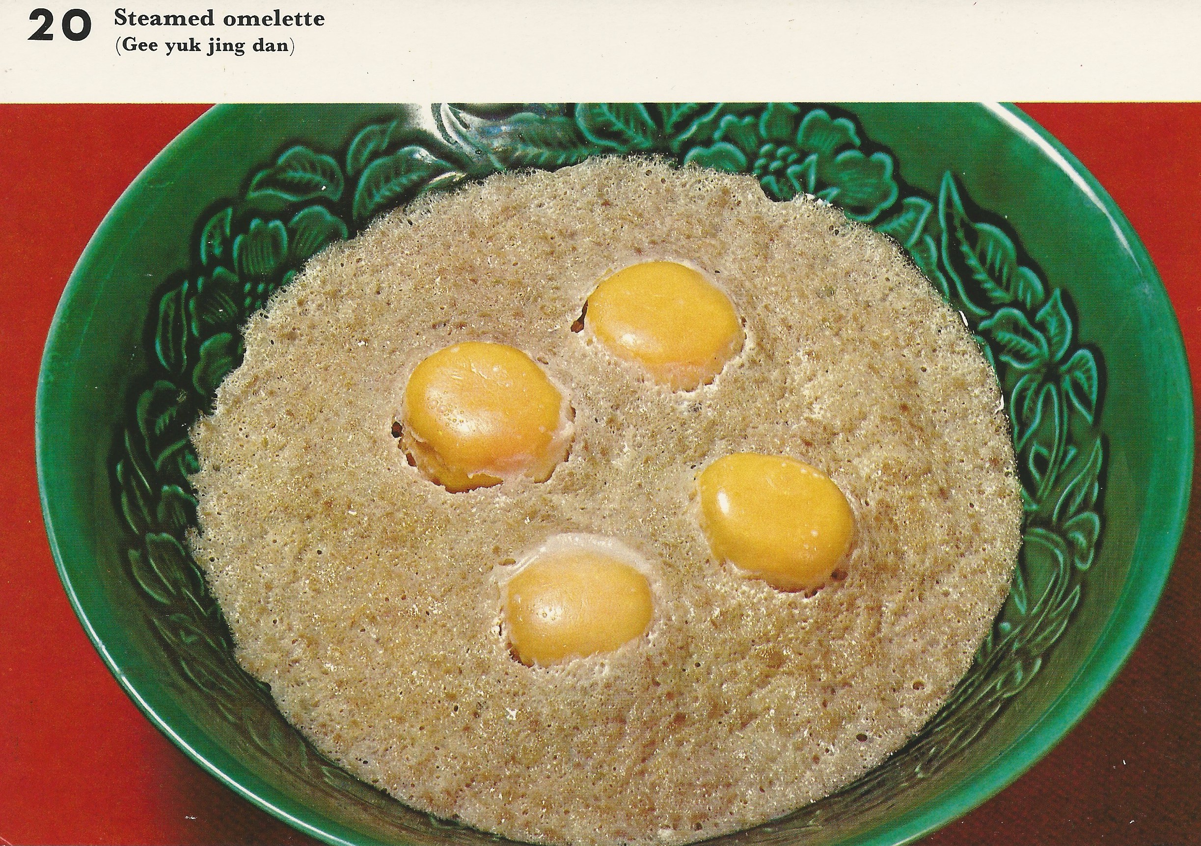 Steamed Omelette (Gee Yuk Jing Dan) | Vintage Recipe Cards